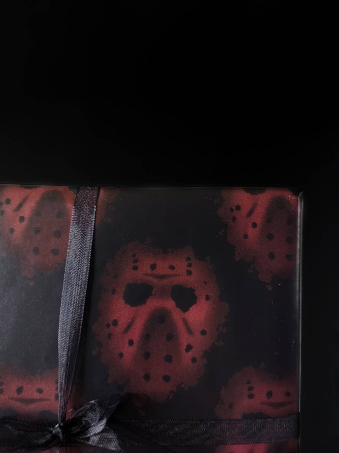 Blood Splatter Mask Grimwrap Horror Wrapping Paper, Friday 13th ...