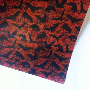 Dark Red Basic Bats Grimwrap Gothic Valentines Bat Wrapping Paper Rolls ...