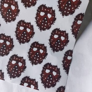 Blood Splatter Mask Grimwrap | Halloween Wrapping Paper, Horror Movie ...