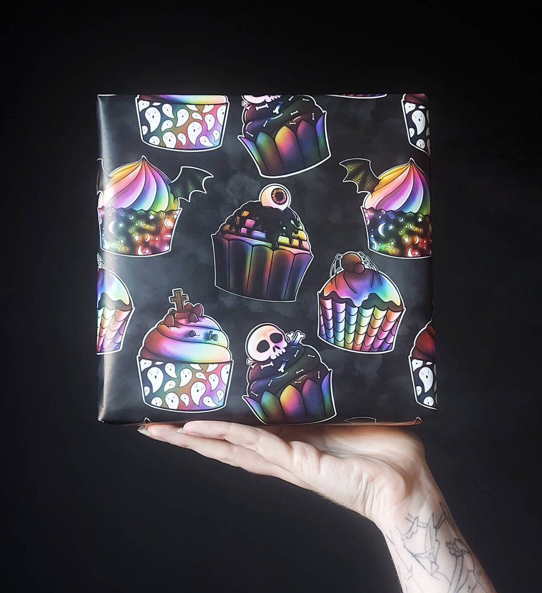 Creepy Cupcakes Grimwrap Rainbow Spooky Gothic Alternative - Etsy