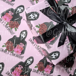 Scream, It's Your Birthday Grimwrap | Horror Movie Wrapping Paper ...