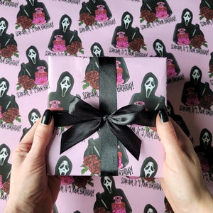 Scream, It's Your Birthday Grimwrap Horror Movie Wrapping Paper, Scream ...