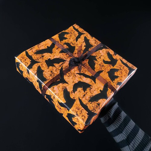 Dark Red Basic Bats Grimwrap Gothic Valentines Bat Wrapping - Etsy