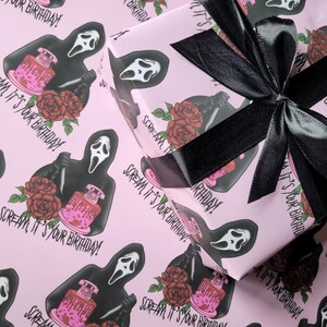 Scream, It's Your Birthday Grimwrap Horror Movie Wrapping Paper, Scream ...