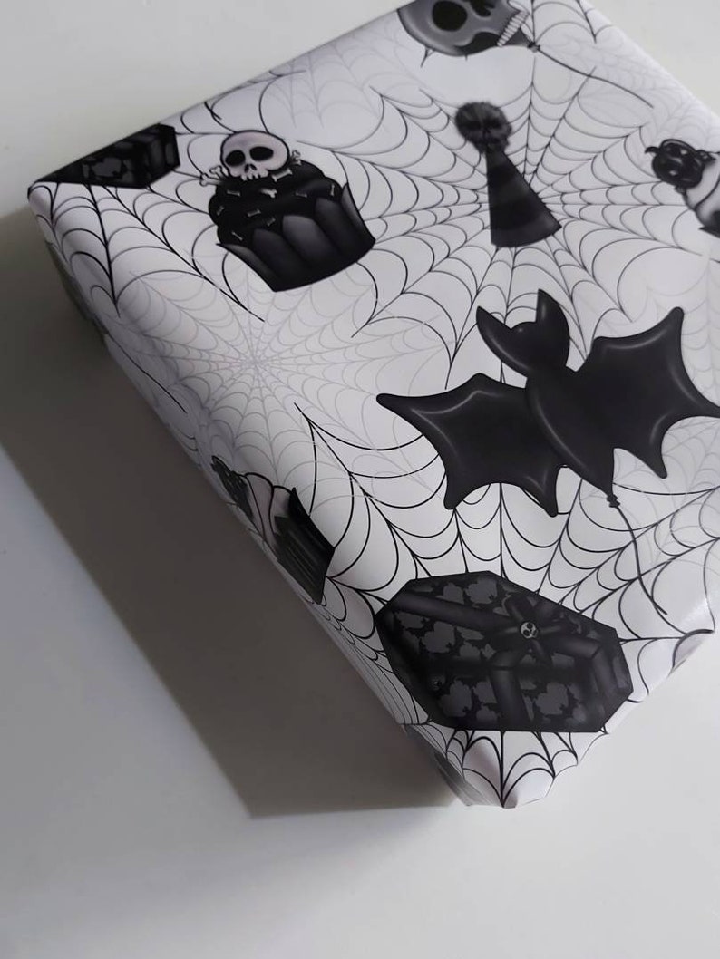 Spooky Party Grimwrap Goth Birthday Party Wrapping Paper - Etsy
