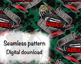 Movie Digital Paper Movie Night Digital Scrapbook Paper - Etsy