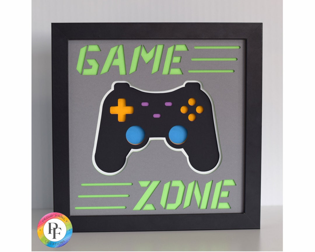 3d Game Zone SVG Gamer Shadow Box Game Room Svg Layered - Etsy Canada