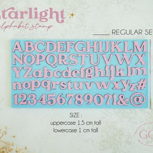 Starlight Alphabet Stamp - Cake Stamp, Cookie Fondant Decorating Supply ...