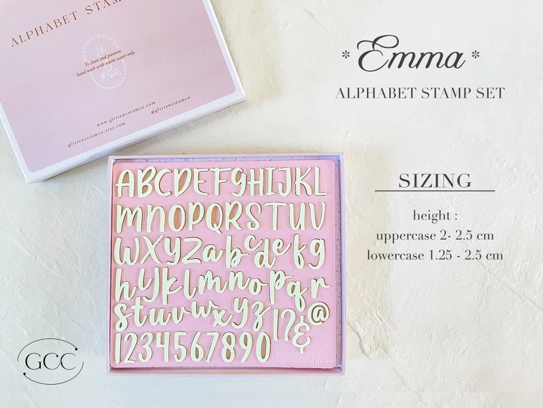 Emma Alphabet Stamp Cake Stamp Cake / Cookie Fondant - Etsy