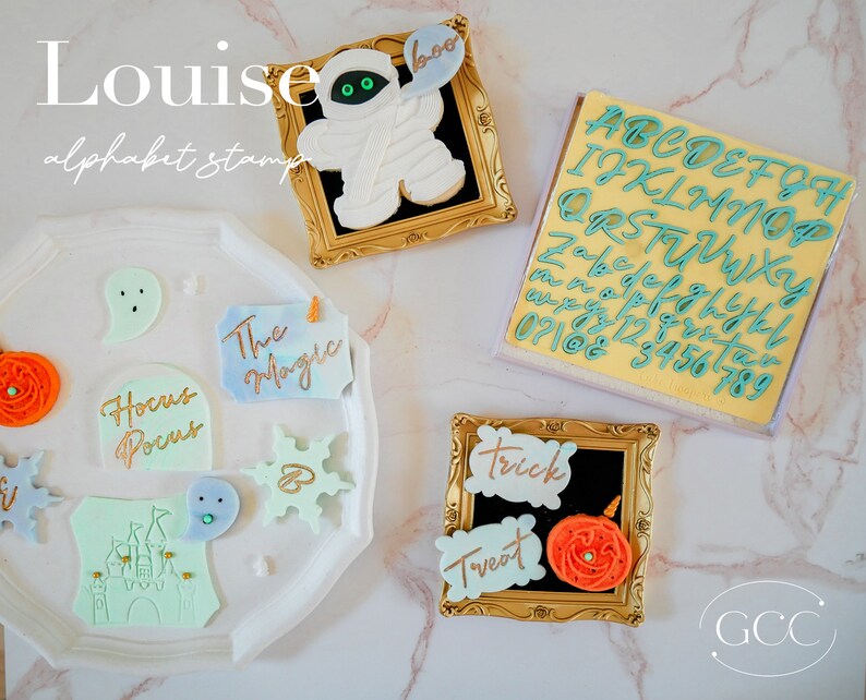 Louise Alphabet Stamp Cake Stamp Cake / Cookie Fondant - Etsy