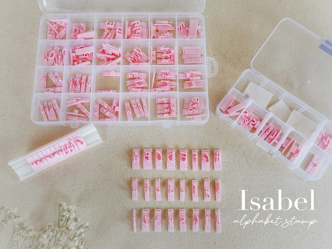 Isabel Alphabet Stamp - Cake / Cookie Fondant Stamp, Cake Decorating ...