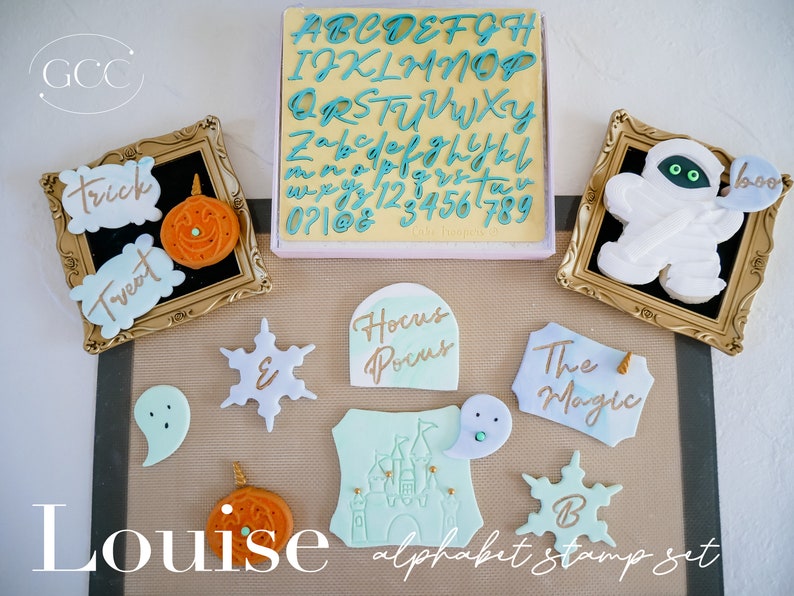 Louise Alphabet Stamp Cake Stamp Cake / Cookie Fondant - Etsy