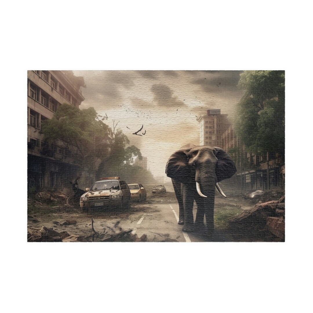 Earth Day Elephant Puzzle (110, 252, 500, 1014-piece) - Etsy