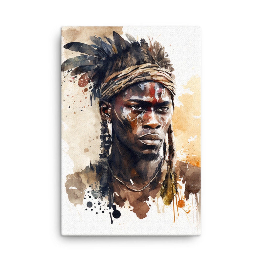 African Tribal Man Painting