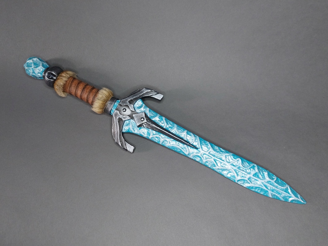Stalhrim Sword Dagger Glass Skyrim Cosplay Prop Costume Weapon - Etsy