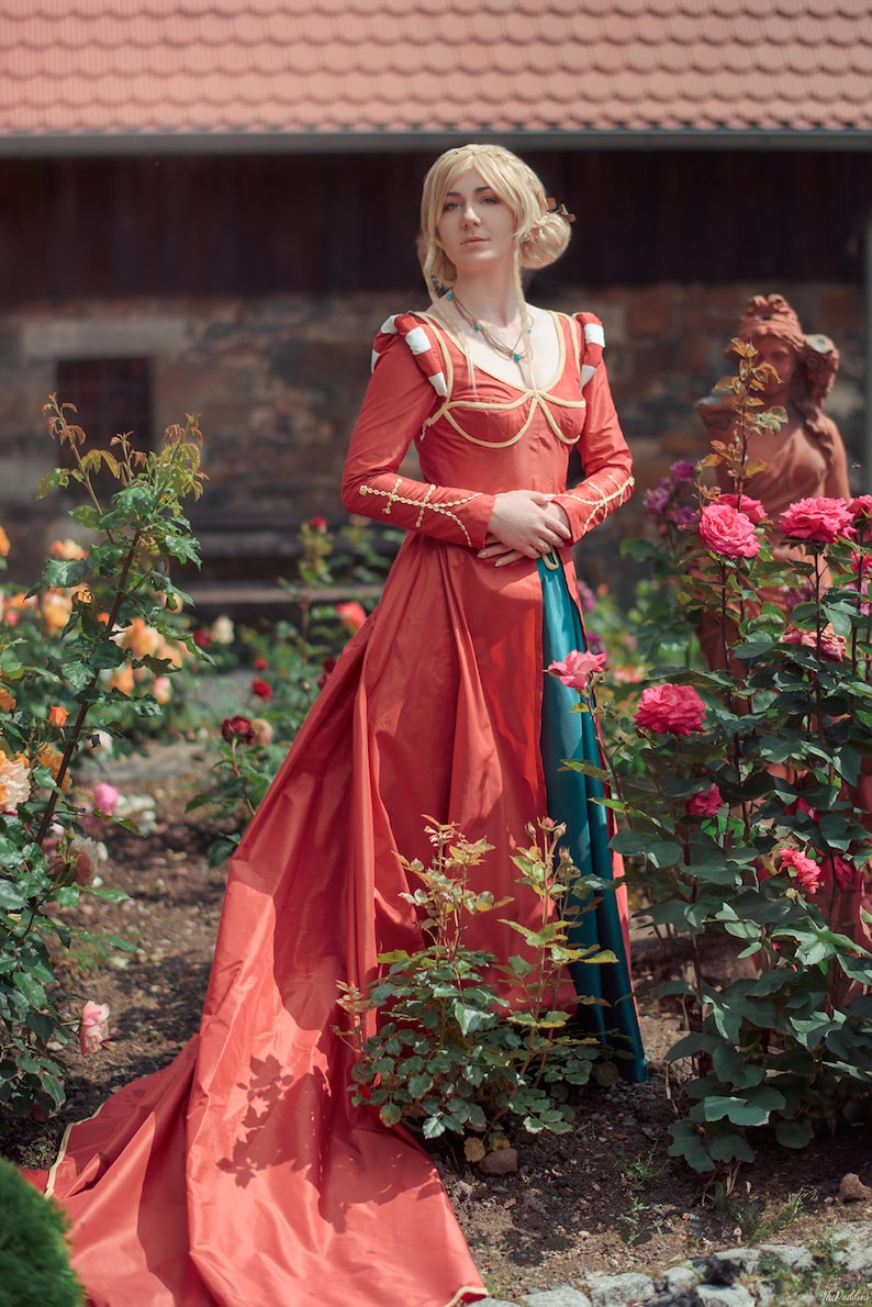 Francesca Witcher Sorceress Dress Lodge Findabair Elf Queen - Etsy