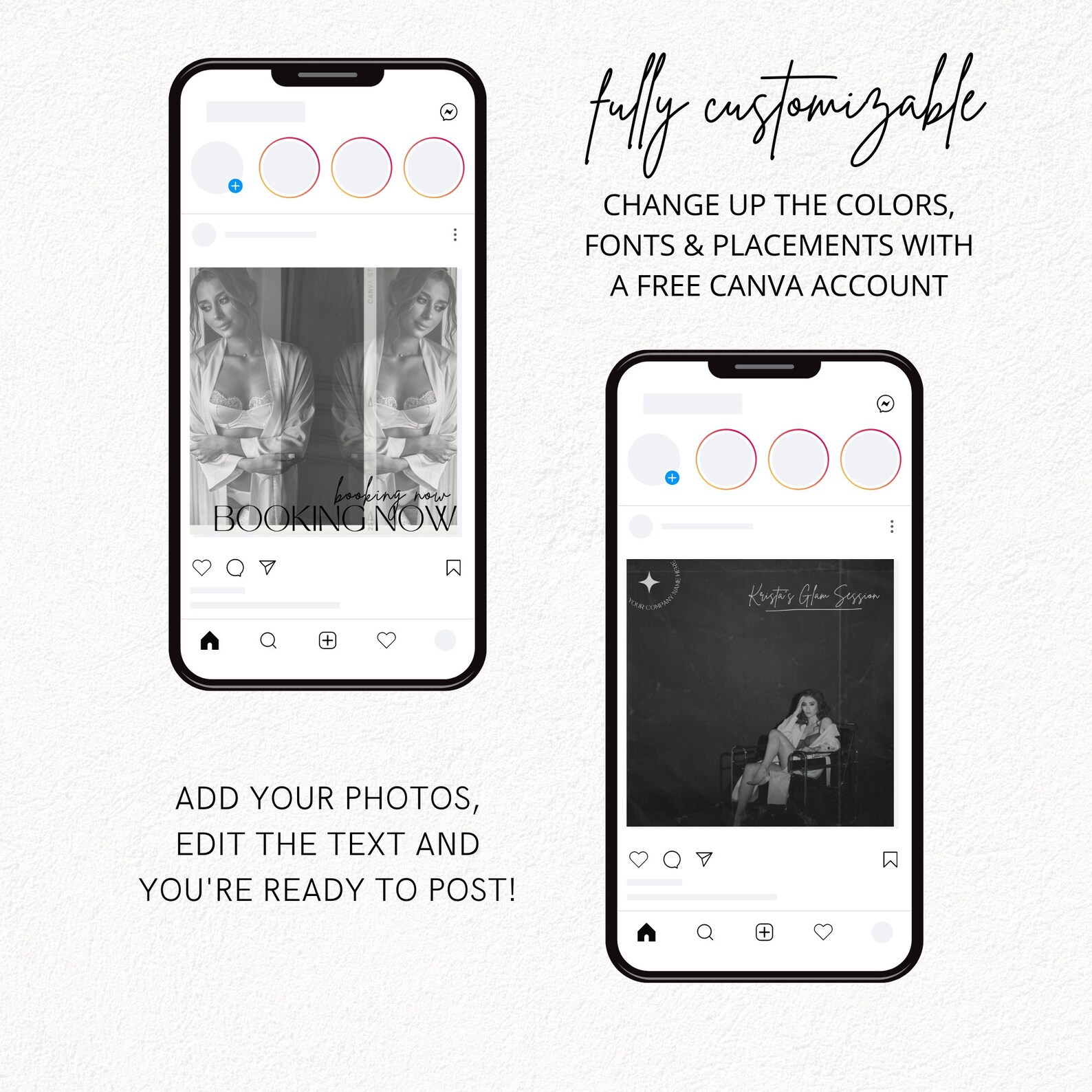 ICONIC Canva Instagram Template Bundle Story Template IG Post Templates ...