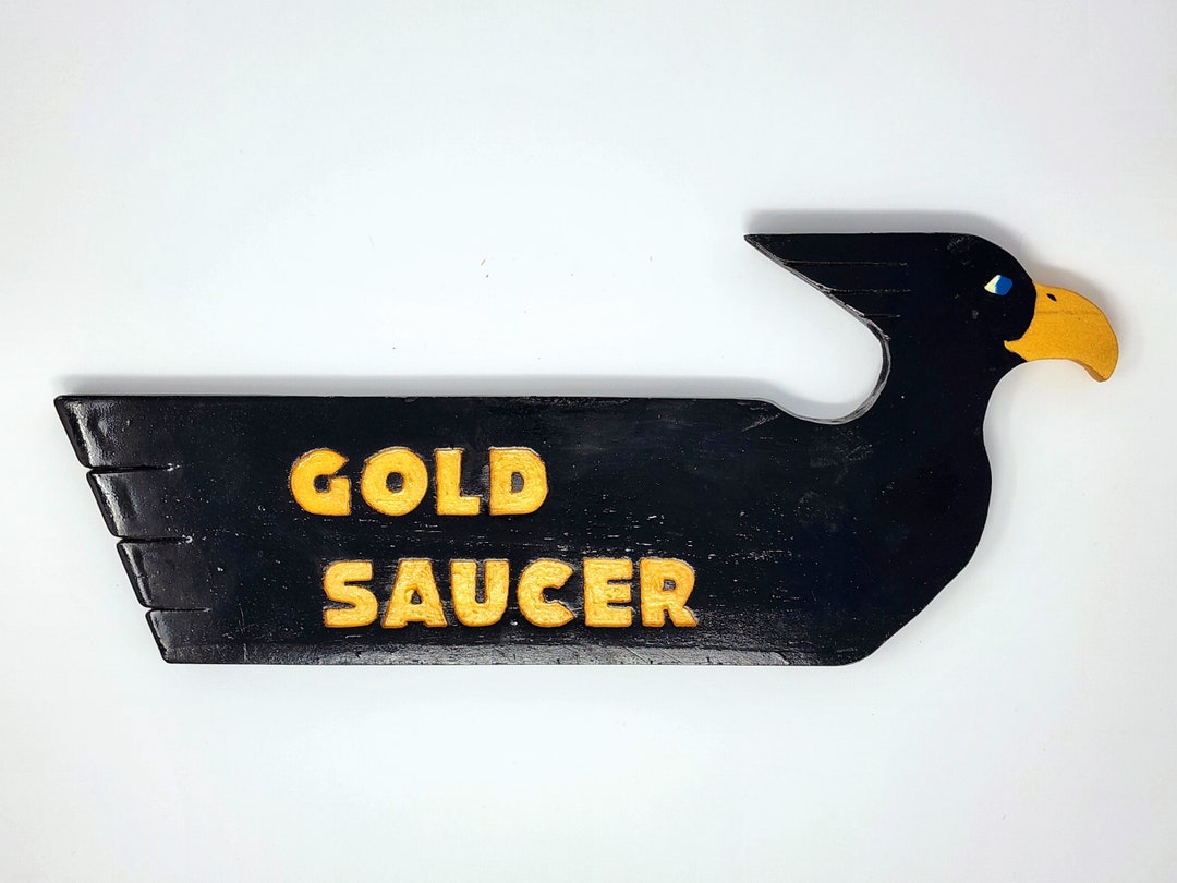 Gold Saucer Sign - Etsy