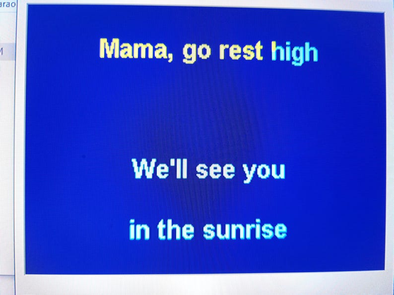 Funeral Song: Go Rest High, Mama - Karaoke MP3+G Files & Soundtrack ...