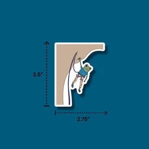 Rock Climbing Frog | Vinyl Waterproof Sticker - Etsy
