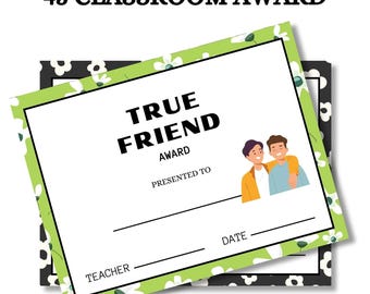 Class Awards Students, End of Year Certificates, Printable and Editable ...