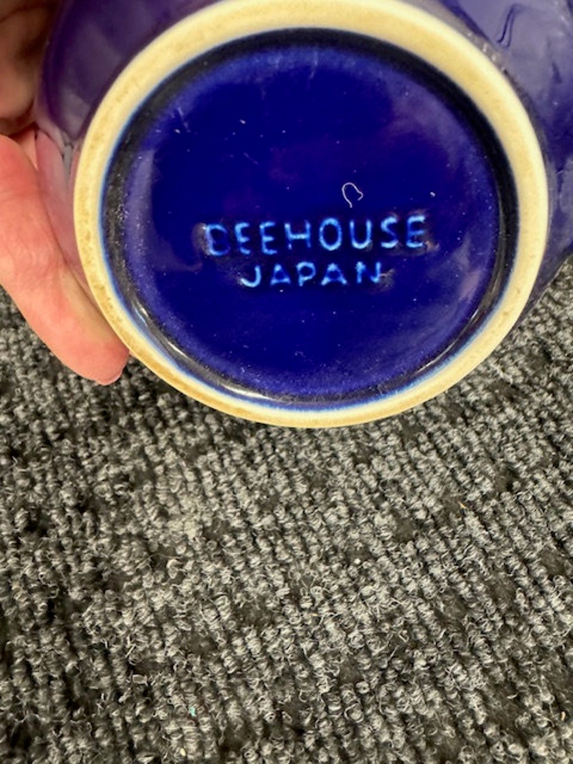 Vintage Mid Century Beehouse Blue Teapot Japan - Etsy