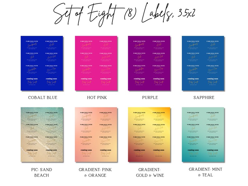 Pregnancy Announcement Wine Labels · Personalized Milestone Labels ...