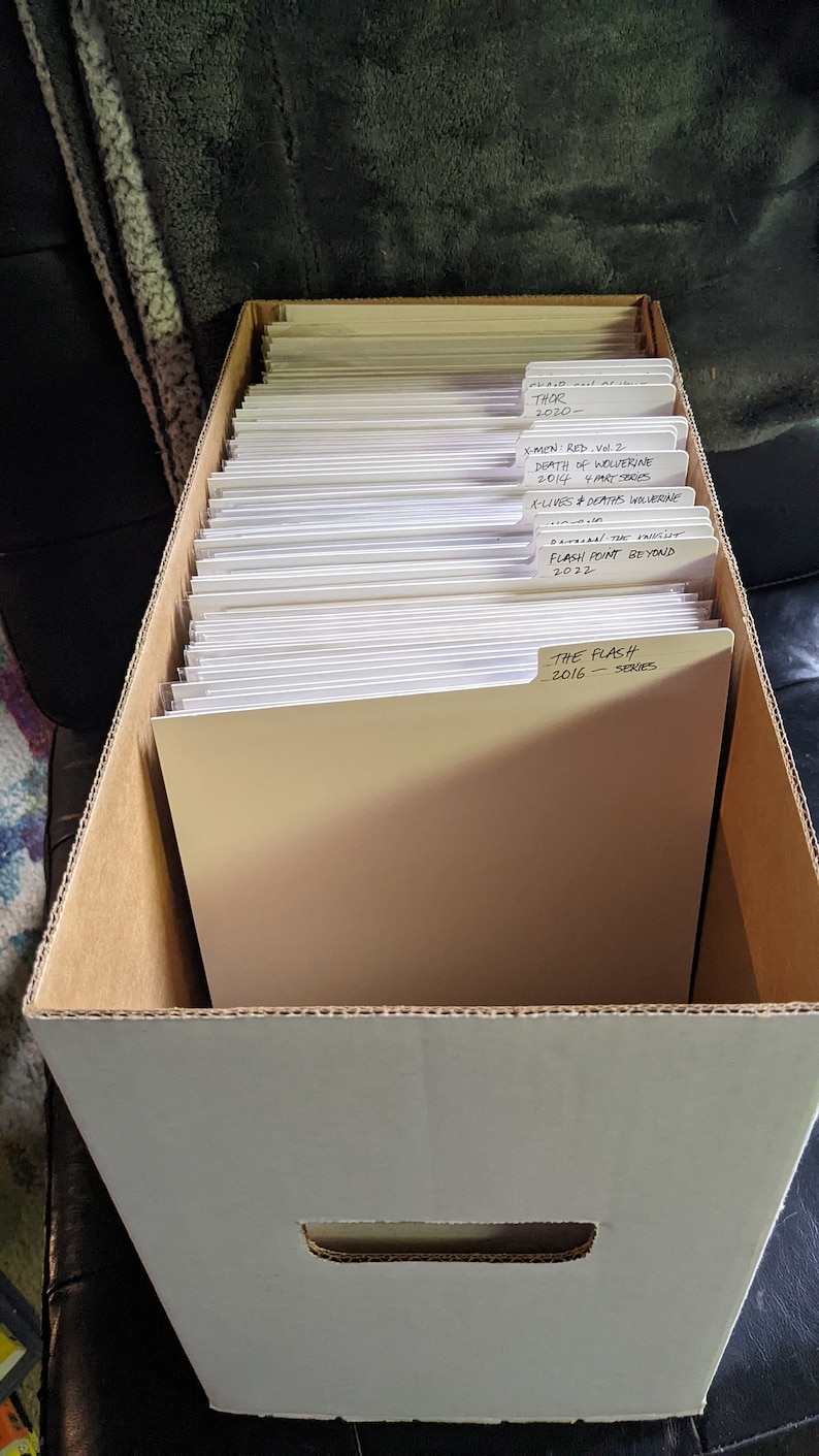 Comic Book Tab Organizer - Etsy