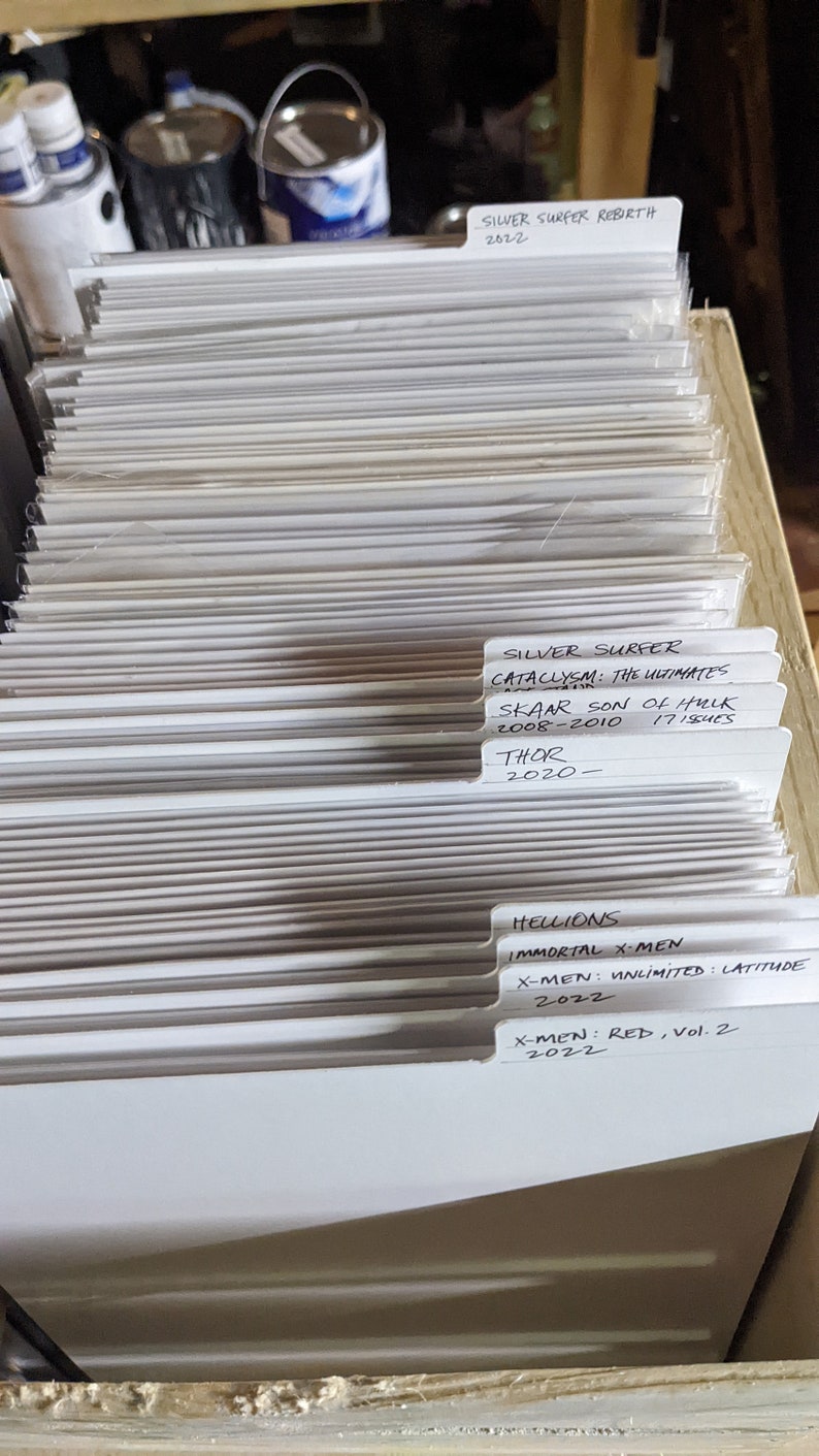 Comic Book Tab Organizer - Etsy