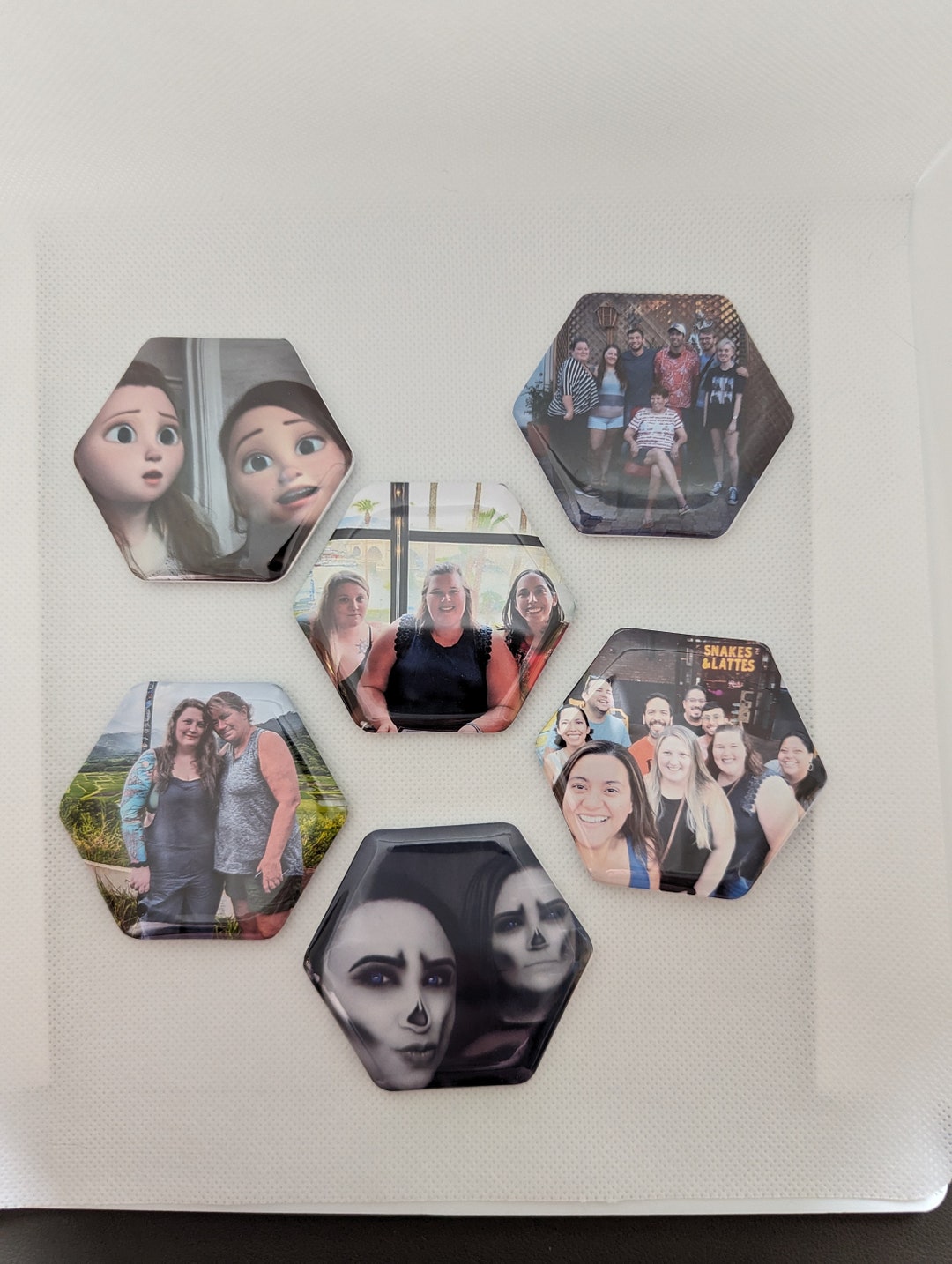 Personalized Hexagon Magnet Set - Customizable Home Decor - Etsy