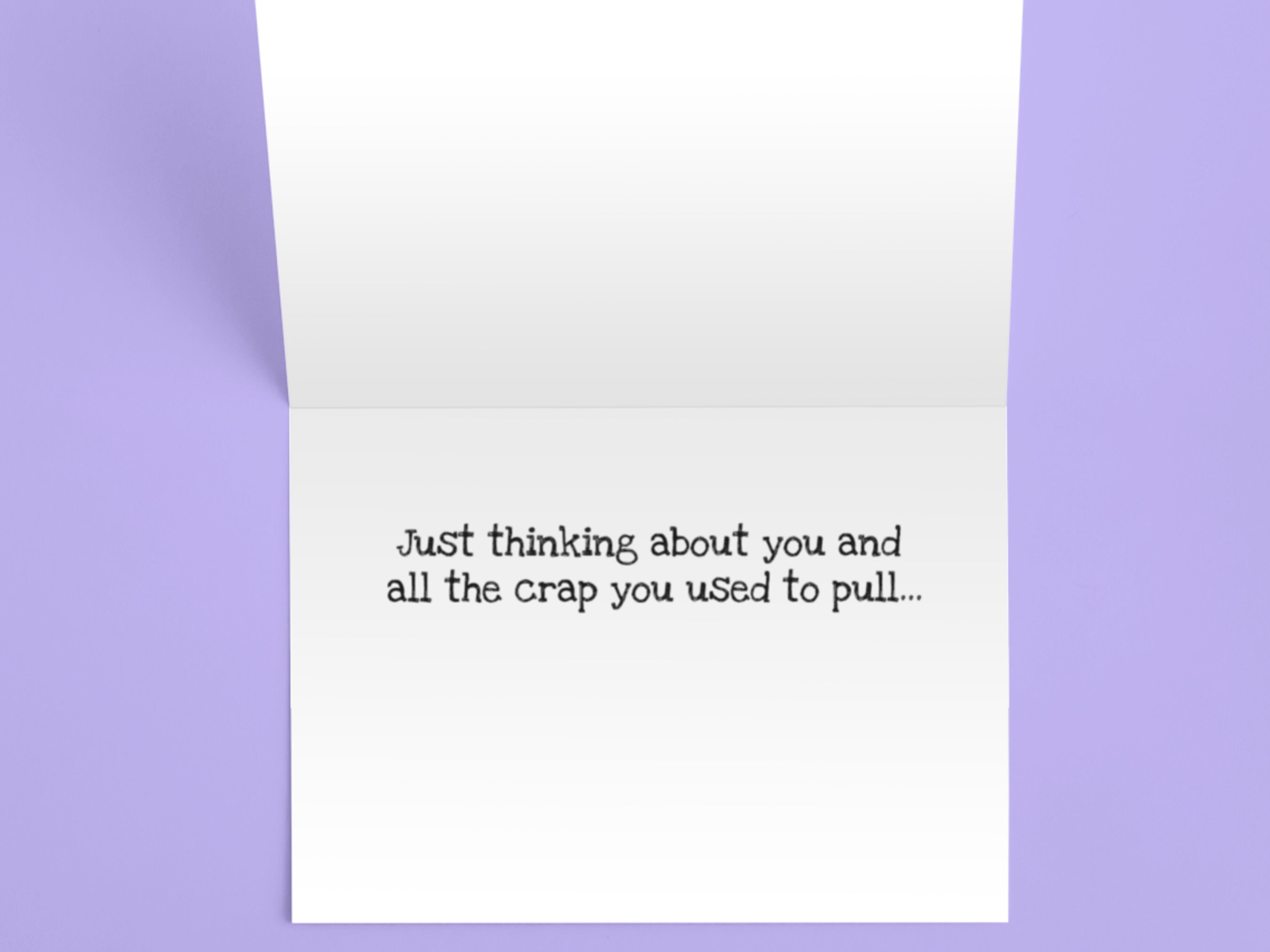 Funny Thinking of You Card Funny Friendship Card Old Friends Card Card ...