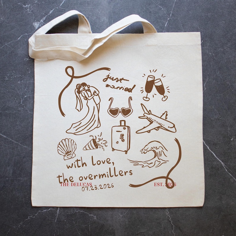 Destination Wedding Welcome Bags, Wedding Guest Favors, Wedding Tote ...