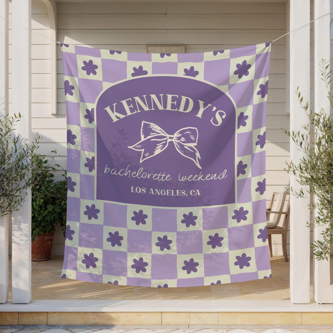 Custom Bachelorette Party Welcome Sign, Bachelorette Tapestry ...