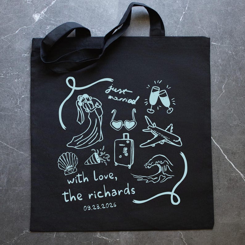 Destination Wedding Welcome Bags, Wedding Guest Favors, Wedding Tote ...