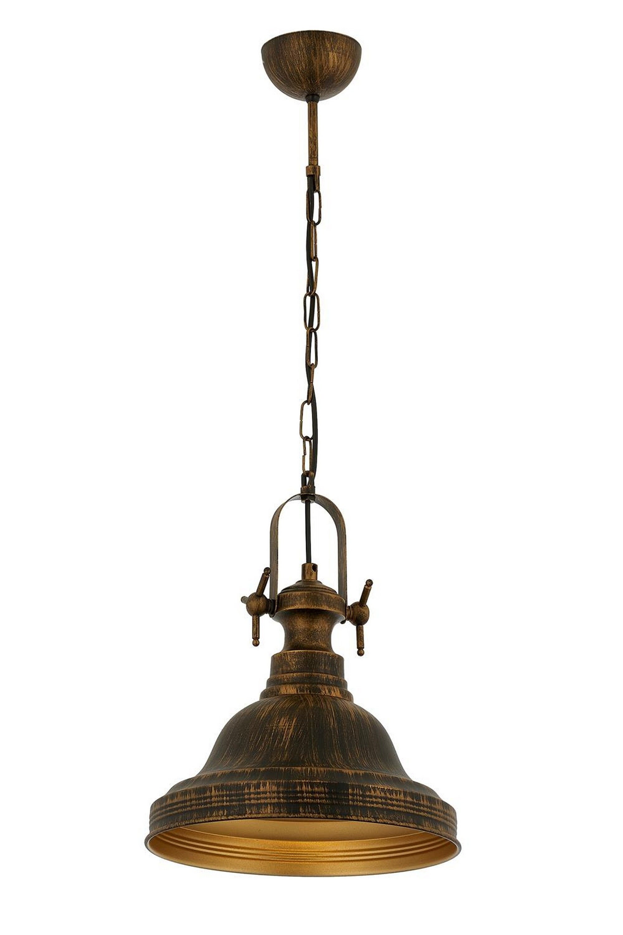 Industrial Pendant Chandelier: Antique Plating, Rustic Home Decor - Etsy