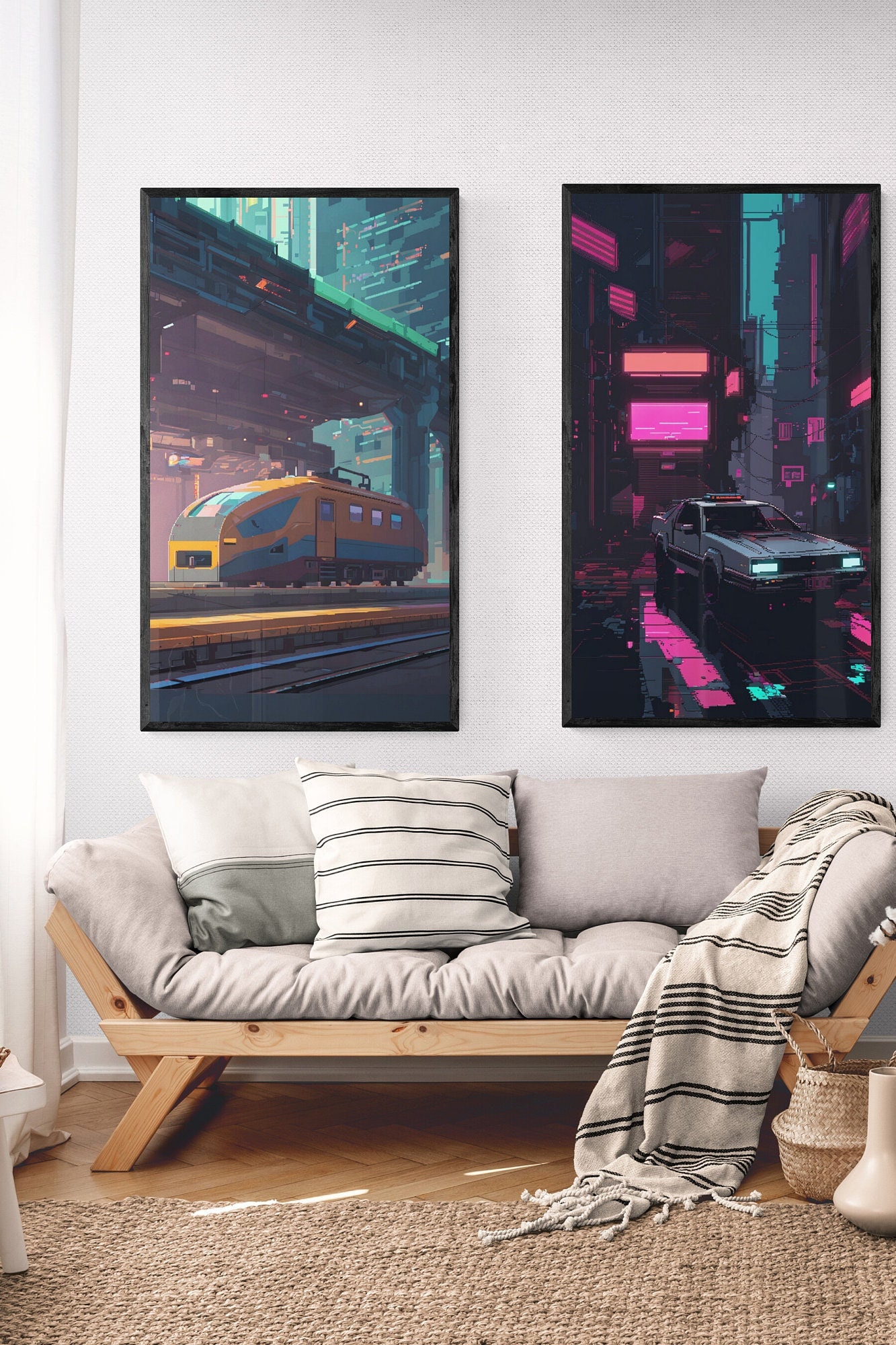 125 Retro Synthwave Pixel Art Prints Bundle - Etsy
