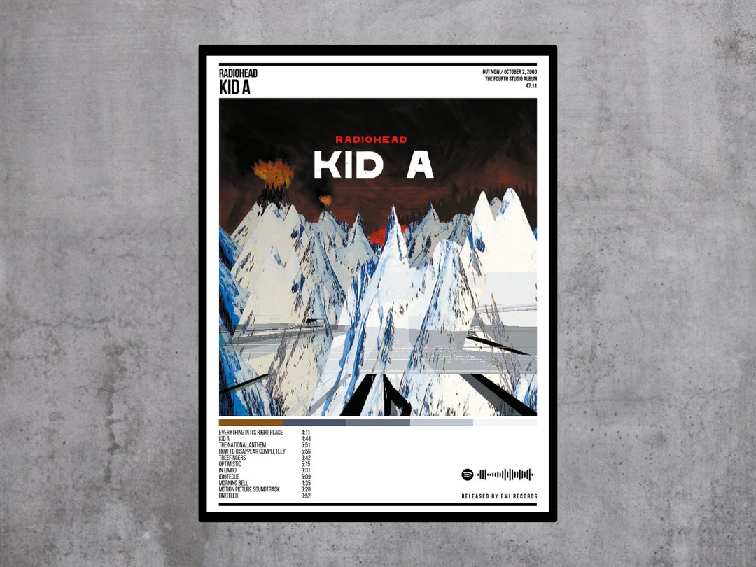 Kid A Album Poster / Radiohead / Album Cover Poster / Wall Art - Etsy