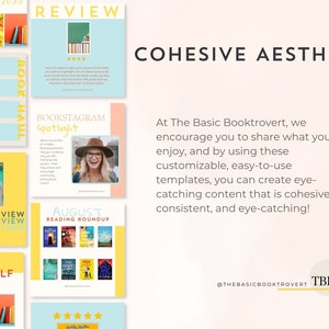 Book Instagram Post Templates, Bright Bookstagram Templates ...