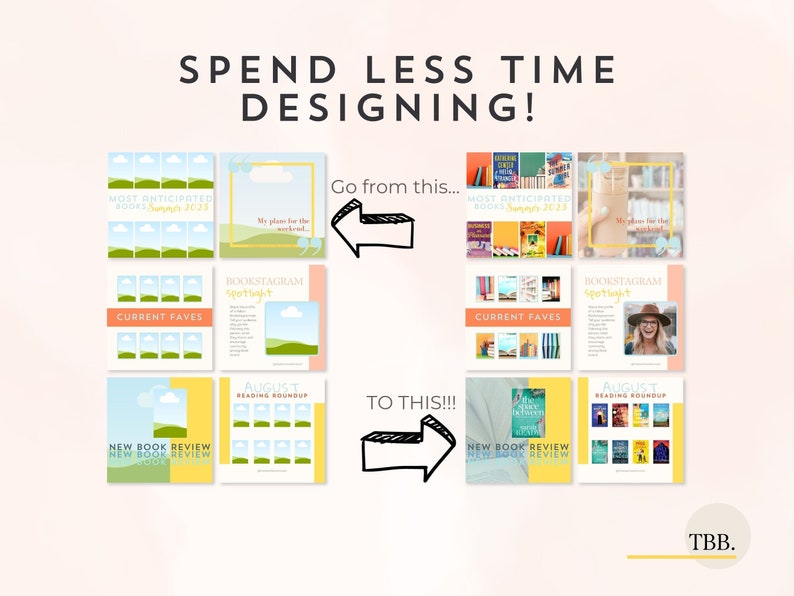 Book Instagram Post Templates, Bright Bookstagram Templates ...