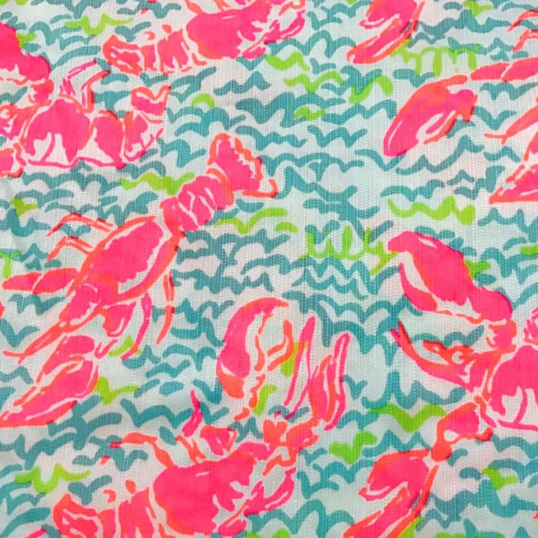 Lobster Hot Pink Cotton Fabric Preppy 9x18 or 18x18 FQ Fat Quarter - Etsy