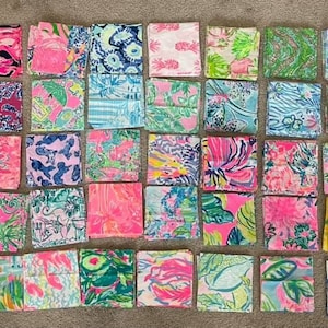 Preppy Authentic Fabric Squares 5x5 Randomly Chosen 10 to 100 - Etsy