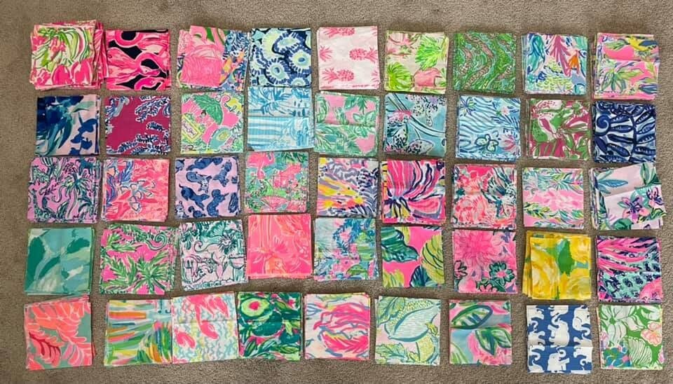 Preppy Authentic Fabric Squares 5x5 Randomly Chosen 10 to 100 - Etsy