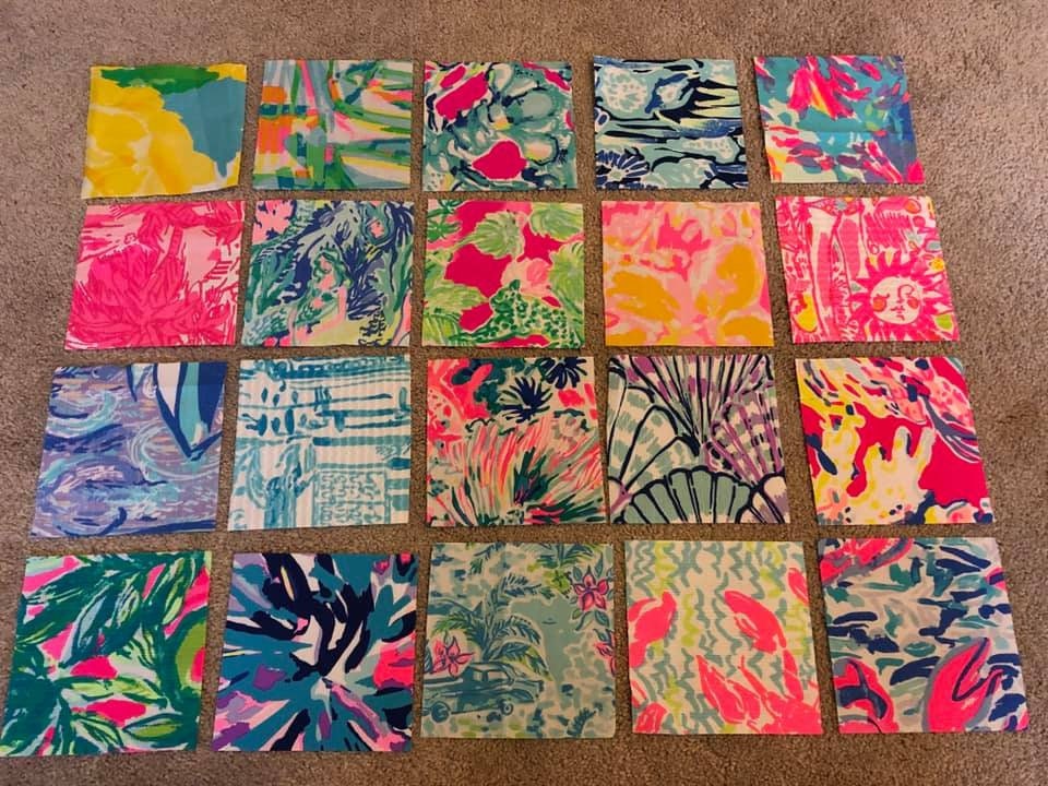 Preppy Authentic Fabric Squares 5x5 Randomly Chosen 10 to 100 - Etsy