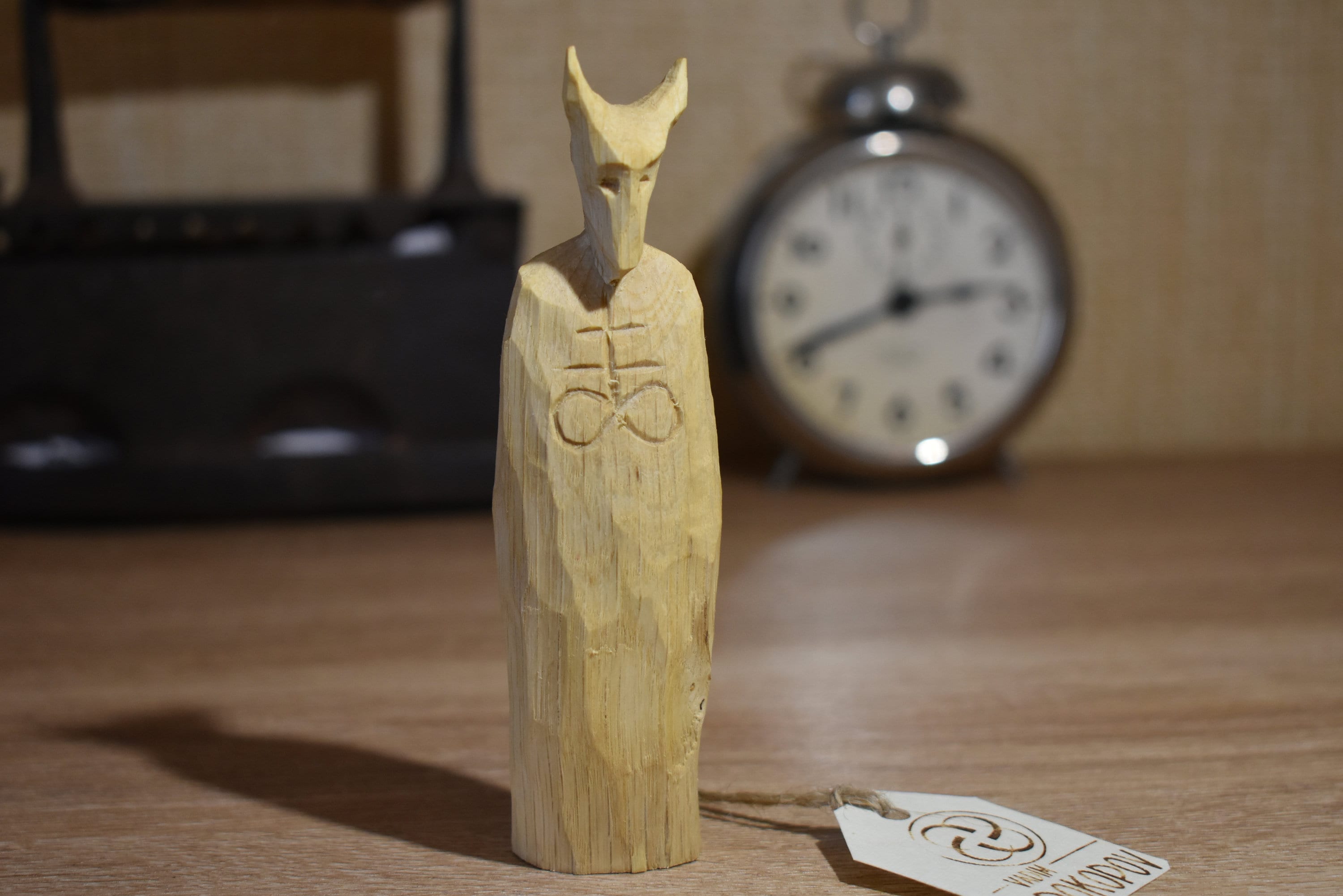 Lucifer Horned God Idol Antlered God Occult Figurine Primitive ...