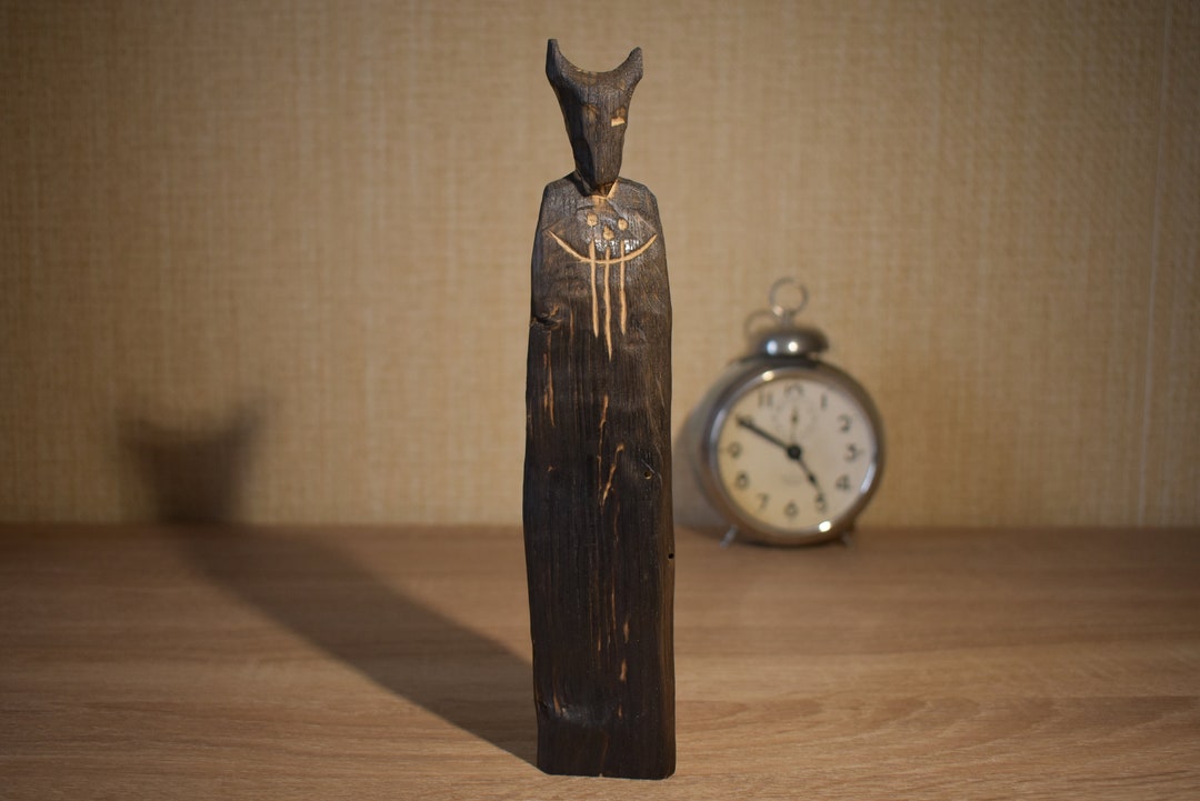 Azazel Altar Figurine Horned God Idol Antlered God Occult - Etsy