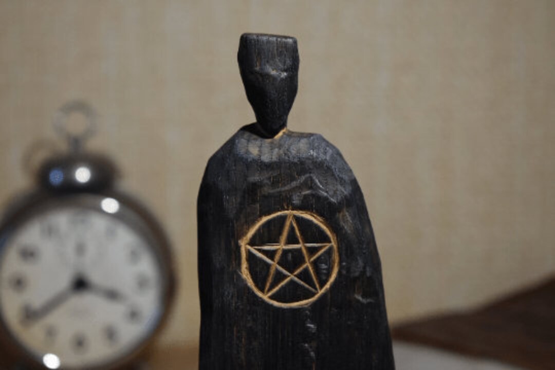 Pentacle Goddess Statue Baba Yaga Altar Doll Witch Altar Goddess ...