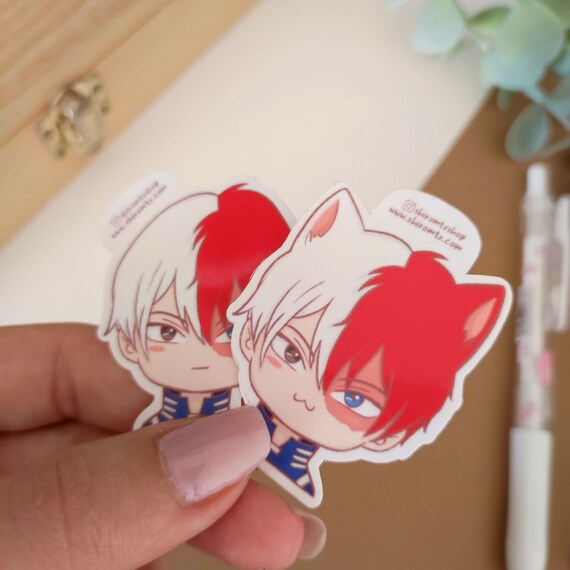 Shoto Todoroki Sticker Pack My Hero Academy Waterproof - Etsy