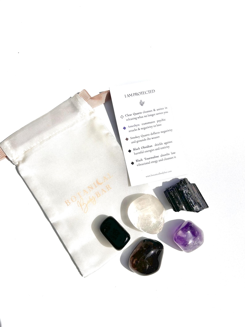 I Am Protected | Positive Affirmation Crystal Kit | Pocket Stones ...