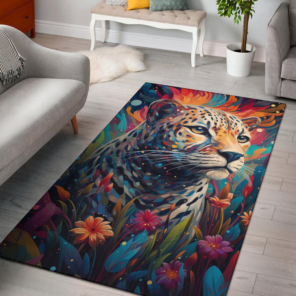 Cheetah Rug, Cheetah Trippy Rug, Cheetah Gifts, Cheetah Decor - Etsy