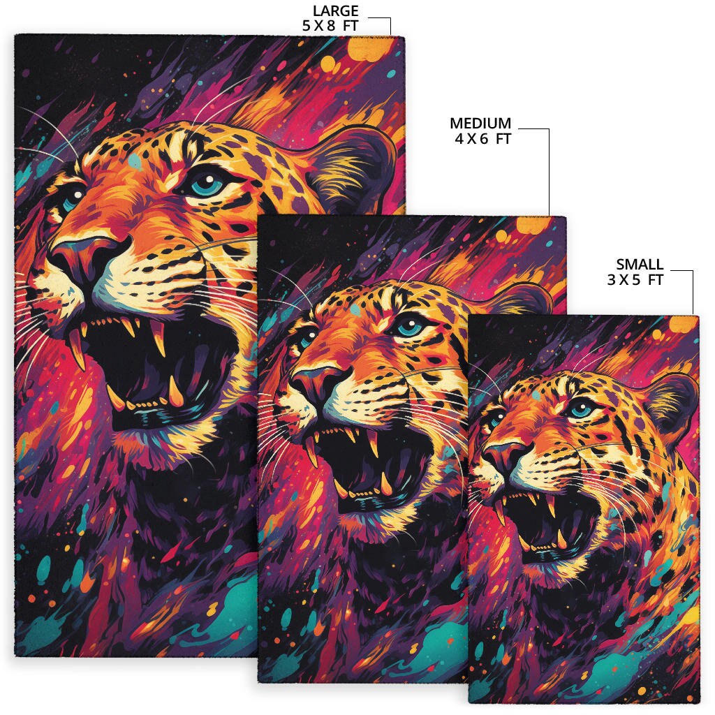 Cheetah Rug, Cheetah Trippy Rug, Cheetah Gifts, Cheetah Decor - Etsy